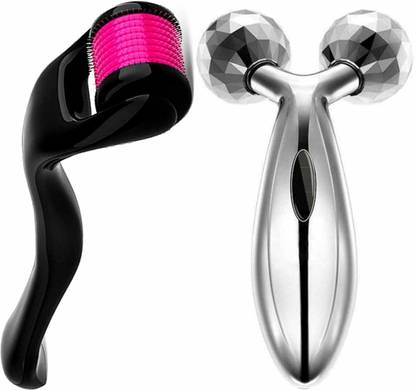 Full Body Shape Skin Lifting Platinum Roller Massager + Derma Roller ...