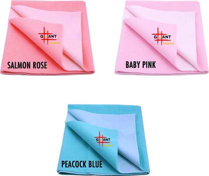 GIANT IMPEX Waterproof Antibacterial Ultra Absorbent Baby Bed Dry Sheet ...