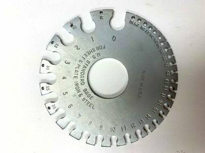 AS TOOL CENTER Wire Gauge Thickness Measuring Round AWG Hole Gauge ...