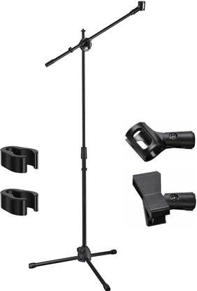 Testudo Mic Stand Heavy Duty Adjustable Dual Microphone Stand, Studio ...