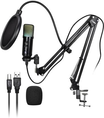 DIGITEK DM 401 RGB Microphone for Gaming PC, Podcast and Interviews ...