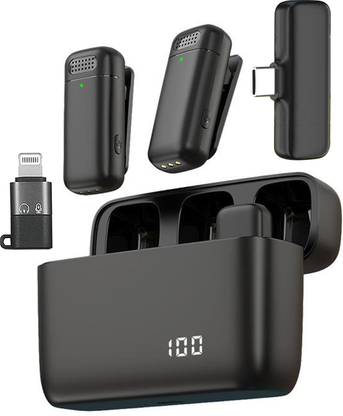 MOBIZAC Professional Grade Dual Mic for Video Recording and Vlogging ...