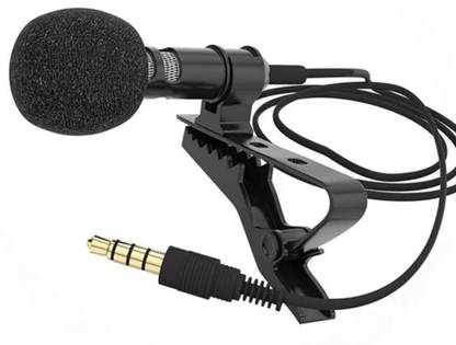 SMART SPHERE Wired Microphone with Metal Clip, Tangle Free Wire, 3.5 mm ...