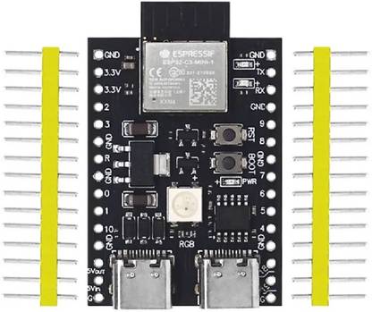 ControllersTech ESP32-C3 Dual Type-C WiFi Bluetooth BLE 5.0 DevKitM-1 Core Development Board ...