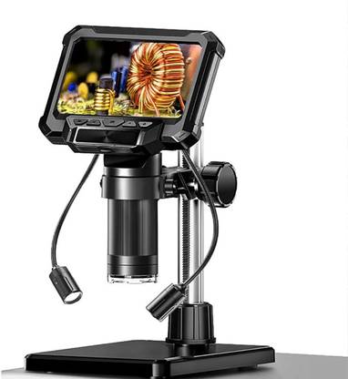 Tobo Digital Microscope 5X–1000X with 4.3-Inch IPS Screen, 12MP HD TD ...