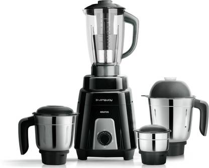 Longway Kratos Powerful Motor 1000 W Juicer Mixer Grinder (4 Jars ...