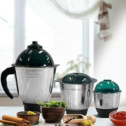 Collectrio 3 Pc Mixer Jar Set Heavy Gauge Mixer Juicer Jar Mixer Juicer ...