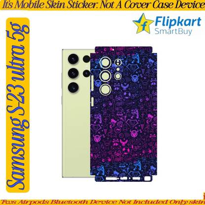 Flipkart SmartBuy samsung s23 ultra 5g mobile skin (back+side+camera ...