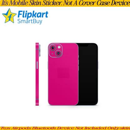 Flipkart SmartBuy for I phone 13 mobile skin(back+camera+side)_376pink ...