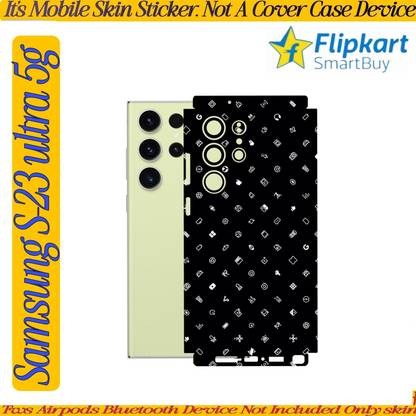 Flipkart SmartBuy samsung s23 ultra 5g mobile skin(back+side+camera ...
