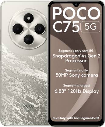 POCO C75 5G ( 64 GB Storage, 4 GB RAM ) Online at Best Price On ...