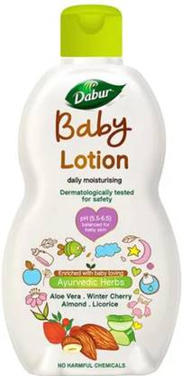 Dabur Baby Lotion - For Baby's Sensitive Skin With No Harmful Chemicals ...
