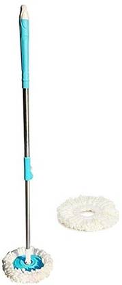 TWONE 360° Rotate Universal Mop Rod | Plastic and Steel Handle | with 2 ...