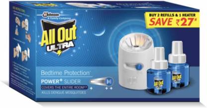 All Out ALL OUT ULTRA COMBO PACK 1 ULTRA MACHINE + 2 REFILLS 45 ML EACH ...