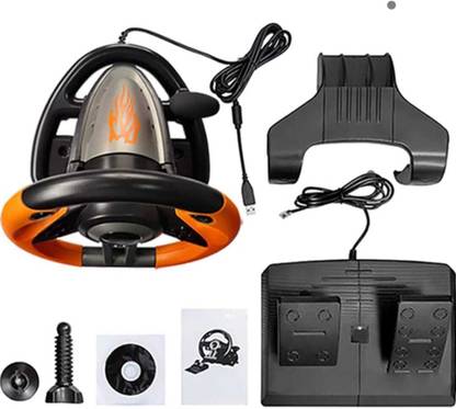 Clubics V3Steering Wheel and Pedals with Brake Pedal Set Racing ...
