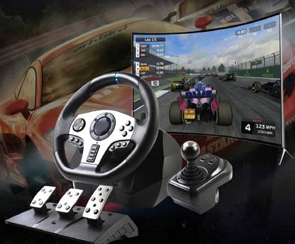Clubics Game Racing Wheel, V9 270°/900° Adjustable Racing Steering ...