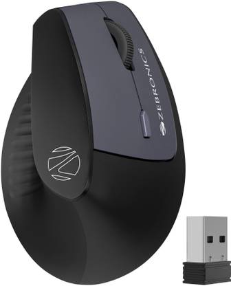 ZEBRONICS Zeb-Jaguar V Wireless Ergonomic Optical Mouse with Bluetooth ...