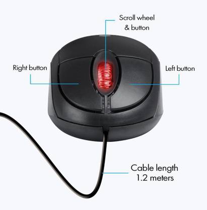 ZEBRONICS Zebrise Wired Optical Mouse - ZEBRONICS : Flipkart.com