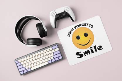 Rushaan Don't Forget to Smile Emoji- Emoji Printed Mousepad For Emoji ...
