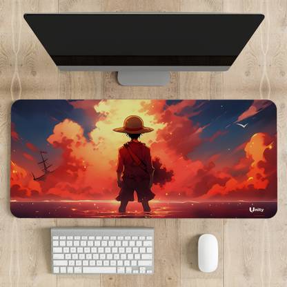 UNITY One Piece Monkey Desk Mat Water-Resistant Gaming Mouse Mat For ...