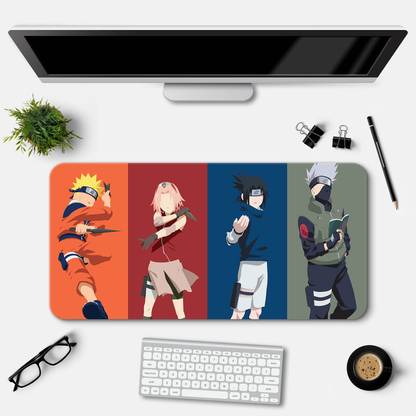 LAMRON Naruto Kakashi Hatake Naruko Uzumaki Anime Desk Mat | Computer ...