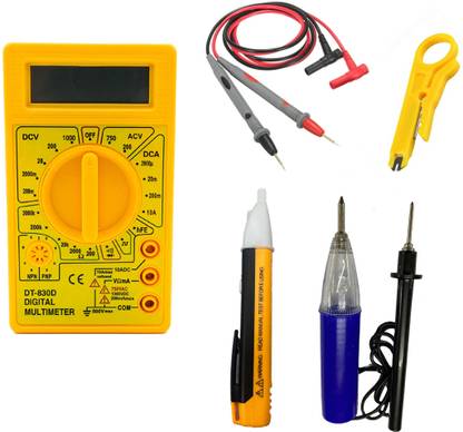 Crafts Haveli Multimeter & Wire & Mini Wire Stripper, 2 Voltage Tester ...