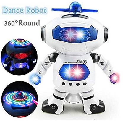 Just97 Dancing Naughty Robot with 3D Flashing Lights & Music for Kids ...