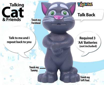 Myhoodwink Funny Talking Tom Cat with Music & Voice Recording Toy for ...