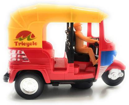 GoBaby Auto Rickshaw Toys with Light Sound, Tricycle Toy Musical Light ...