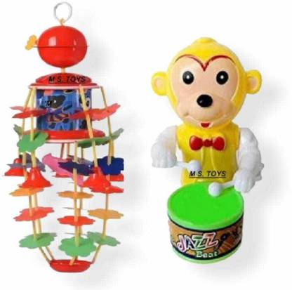 PRV TOYS Rattle Musical Merry Go Round Toy (Jhoomer) Soothing Sound ...
