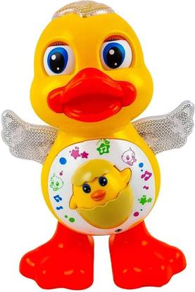 Toyvala Dancing Duck Toy for Kids with Flashing Lights and Musical ...
