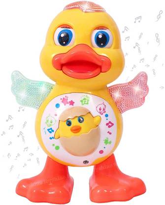 TruVeli Musical Dancing Duck with Lightning Effect I Plastic Real ...