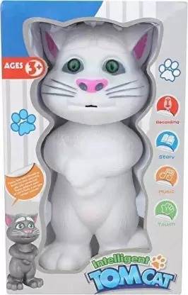 migwow Talking Tom Cat Toy Robot Cat for Kids Speaking Repeats What You ...