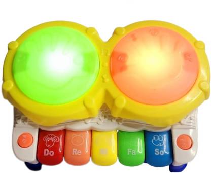 Myhoodwink Drum Keyboard Musical Piano with Flashing Lights,Animal ...