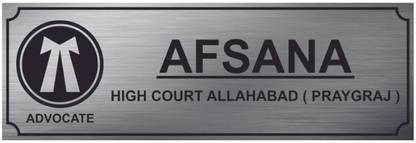 Yash Creations Stainless Steel Advocate Name Plate Price in India - Buy ...