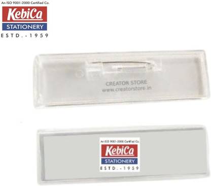 Kebica Plastic Pin Batch (Set of 10) Name Plate Price in India - Buy ...