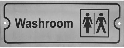 Triock Stainless Steel WASHROOM 10"x 4" INCH Message Name Plate Price ...