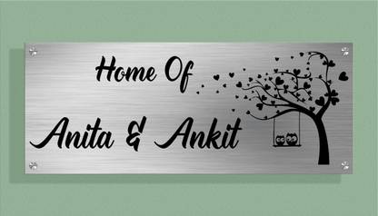 SEF Graphix Stainless Steel Love Name Plate Price in India - Buy SEF ...