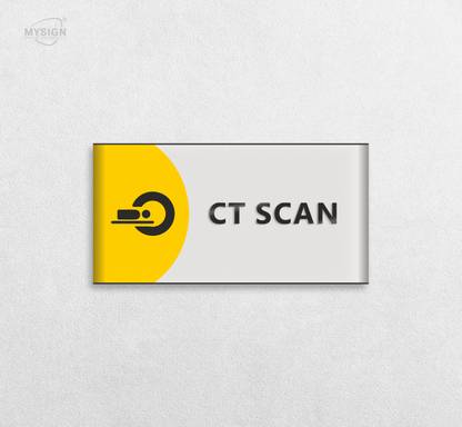 MYSIGN Wooden 'CT SCAN' SIGN BOARD FOR HOSPITAL (6x12") Name Plate ...