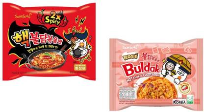 Samyang Buldak Rose&2X Spicy Hot Chicken Flavour Ramen 140gm*2PK ...
