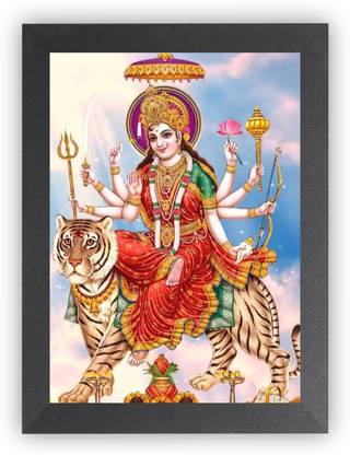 DECORPRINT DESIGN Durga Maa Nav Roop Photo Frame,Durga Maa Photo Frame ...