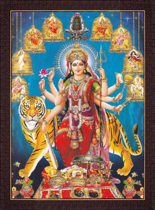 craftery Durga Maa | Ambe | Sherawali | Nav Durga | 9 Form On Tiger ...