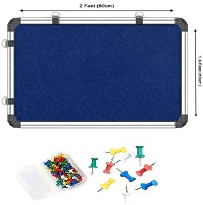 katrik 1.5x2 Ft Notice Board With 50 Pin Box for Office, School and ...