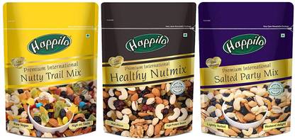 Happilo Premium Dry Fruits Combo (Trail Mix, Nut Mix, Party Mix ...