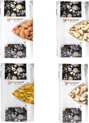 CARNIVAL Assorted Nut & Dryfruits | Healthy Snacks| Kaju Badam Pista ...