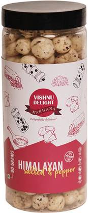 vishnu delight Roasted Makhana - Himalayan Salt and Pepper Flavoured ...