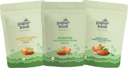 Paper boat Roasted Nuts Combo: Smoked nuts with Himalayan Pink Salt ...