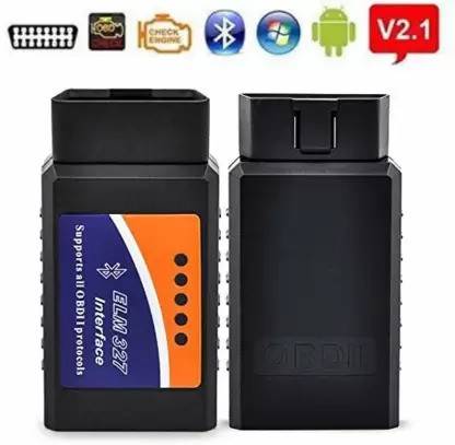 DANLITE TOOLS AND TECHNICIAN ELM327 Bluetooth OBD II V2.1 Wireless OBD2 adapter/Bike Scanner ...