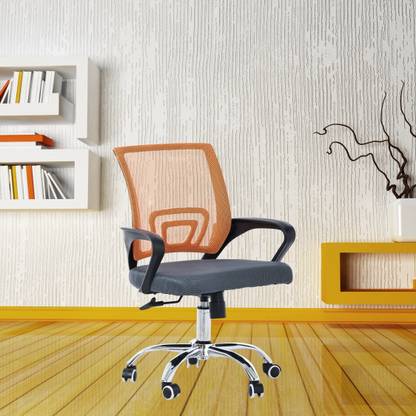 AQUANZA Mesh Mid Back Ergonomic Office Chair/Study Chair/Revolving ...