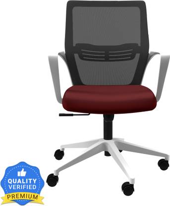 Godrej Interio Sally Mid Back Fabric Office Arm Chair Price in India ...